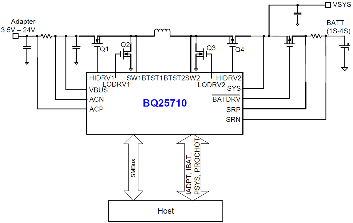 德州仪器bq25710 / bq25713 / bq25713B充电控制器的介绍、特性、及应用 - 华强商城